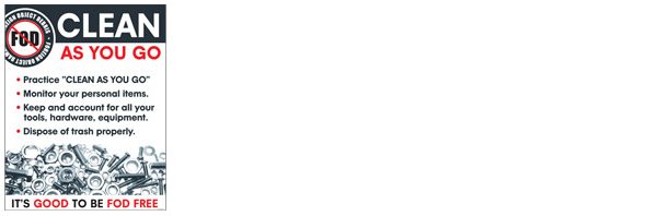 Posters – FOD Prevention (Foreign Object Debris Prevention)