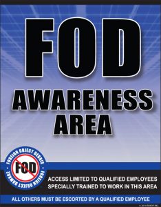 FOD Sign 11×14 Awareness Blue – FOD Prevention (Foreign Object Debris ...