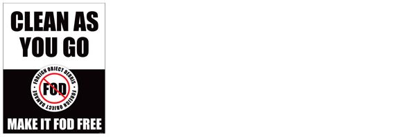 Signage – FOD Prevention (Foreign Object Debris Prevention)