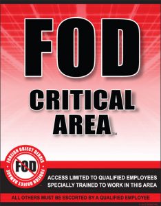 FOD Sign 11×14 Critical Red – FOD Prevention (Foreign Object Debris ...