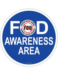 FOD Sign 12×12 Awareness Basic – FOD Prevention (Foreign Object Debris ...